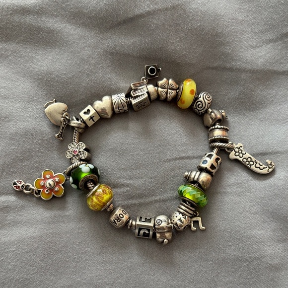 Pandora | Jewelry | Pandora Silver Charm Bracelet | Poshmark
